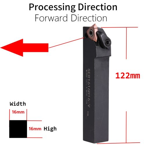 HARTWANA Lathe Threading Tool Vertical Carbide Threading Inserts For ...