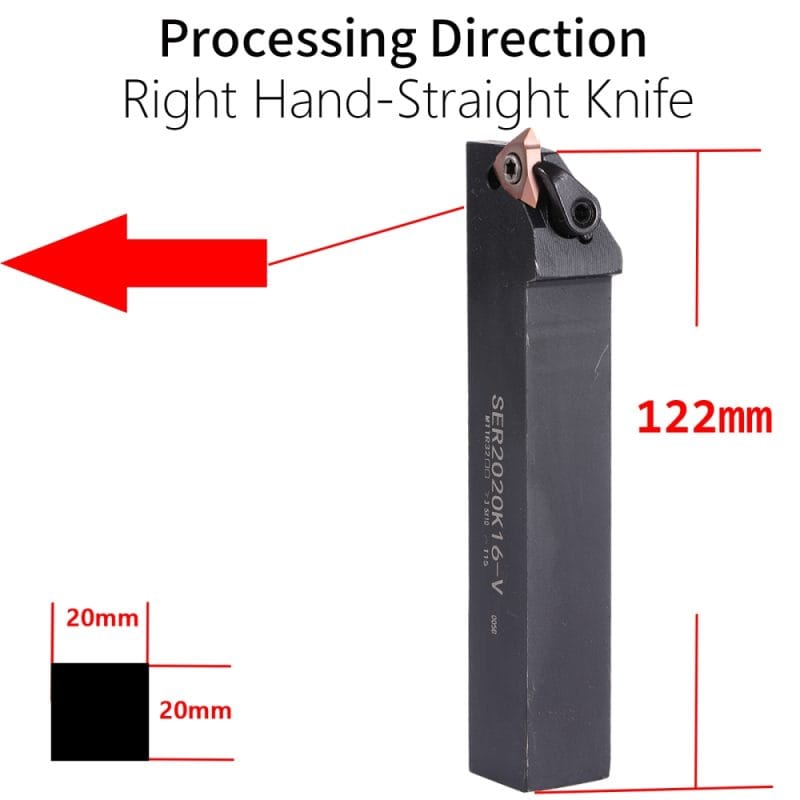 HARTWANA Lathe Thread Cutting Tool Carbide Threading Inserts Vertical ...