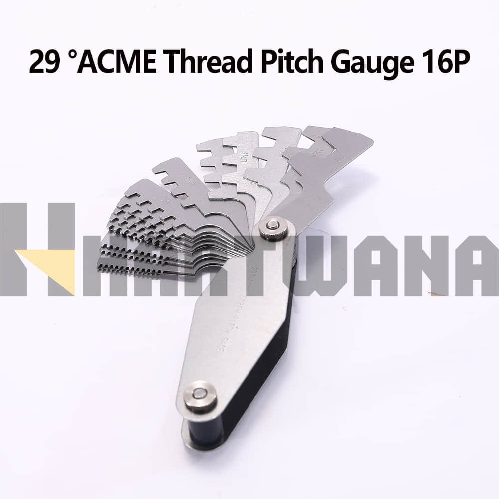 Thread Pitch Gauge 29 Degree ACME Trapezoidal Thread Pitch Gauge Tool ...