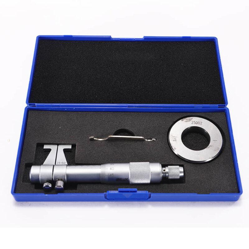 Inside Micrometer 25-50mm Inside Bore Micrometer Mechanical 0.01mm Precision With Gauge ...